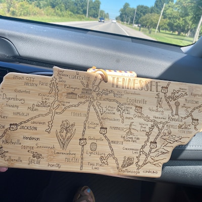 Tennessee CUSTOM Personalized State Shaped Cutting Board and ...