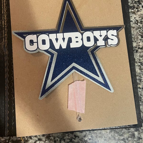 Cowboys Cake Topper - Etsy
