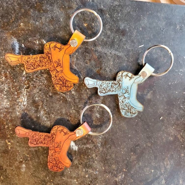 DIGITAL FILE: Leather Saddle Keychain SVG. Incredibly Detailed and ...