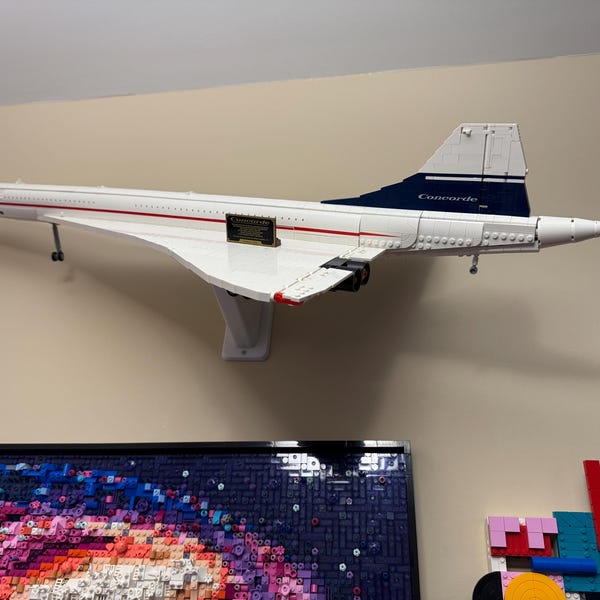 Angled Wall Mount for Lego Icons Concorde 10318 | Durable | Easy ...