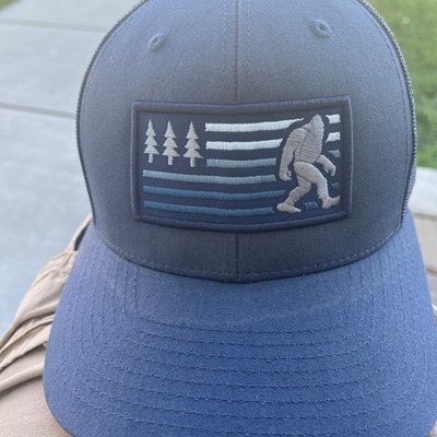 Fish Patch American Flag Fly Fishing Salmon Trout USA Military Army ...