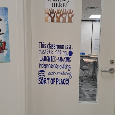 Classroom Door Vinyl Wall Decal Sticker, School Classroom Library Decal ...