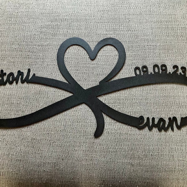 Gifts for Her, Custom Infinity Sign, Personalized Wedding Gift for ...