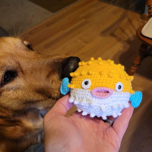 Crochet Fish.colorful Fish.pufferfish.sea Creature.fugu.ocean Baby ...
