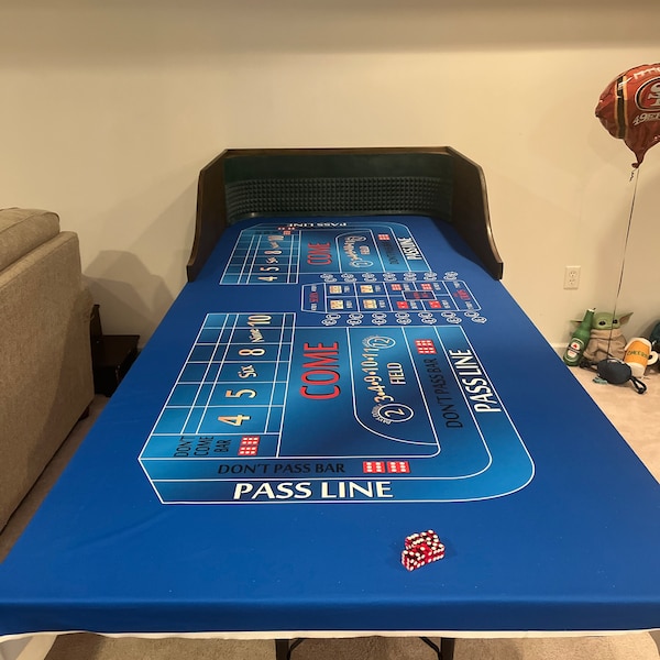 Custom Craps Table Layout 8ft/ 10ft/ 12ft - Etsy