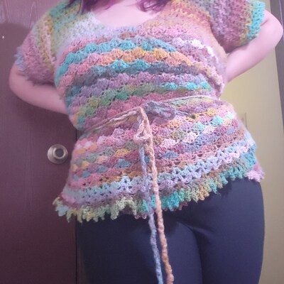 Crochet Top Pattern // Foxglove // Adjustable Size Inclusive Lacy ...