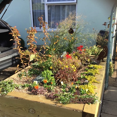 Welcome Sign With Robin Garden Decoration / Rusty Metal Welcome Sign ...