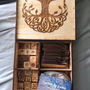 Complete Orlog Game Set 20 Gods, 12 Dice, 30 Tokens, 30 Stones, and 1 ...