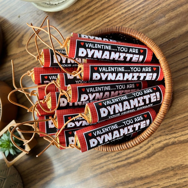 Printable Valentines Wrappers - Dynamite Valentines - DIY Valentines ...