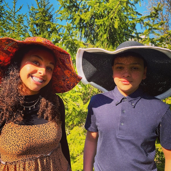 Wide Brim Sun Hat Women. Pure Cotton. Individually Designed and Made ...