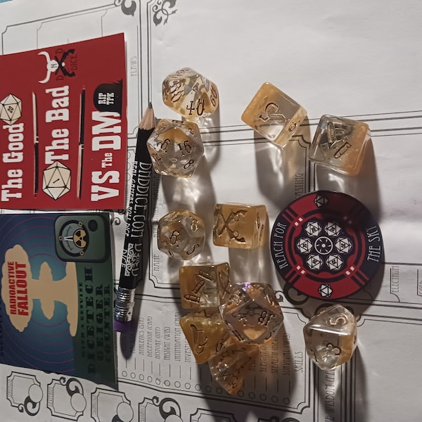 Wild West Exclusive 11 Dice Set | Cowboy Gunslinger Themed DND DICE ...