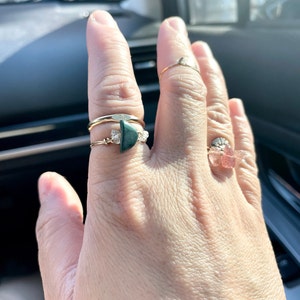 Custom Crystal Ring Handmade With Real Crystals you Choose - Etsy