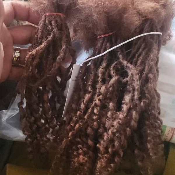 Microloc Interloc Human Hair Curly Loc Extensions 10-400 Locs per ...