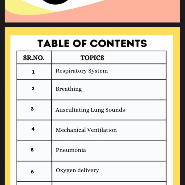 Respiratory System Bundle 51 Pages | Med Surg Nursing Study | Instant ...