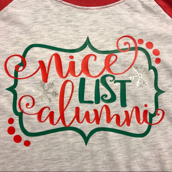 Nice List Alumni SVG DXF Eps and Png Files for Cutting Machines Cameo ...