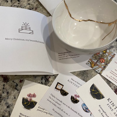 Large Kintsugi Bowl With 30 Plus Breaks - Etsy