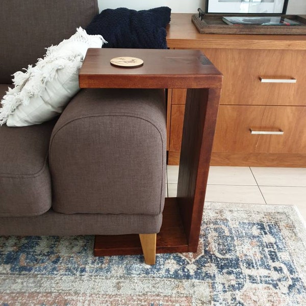 Side Table for Couch Arm Table for Sofa Arm Chair Arm Rest Table ...
