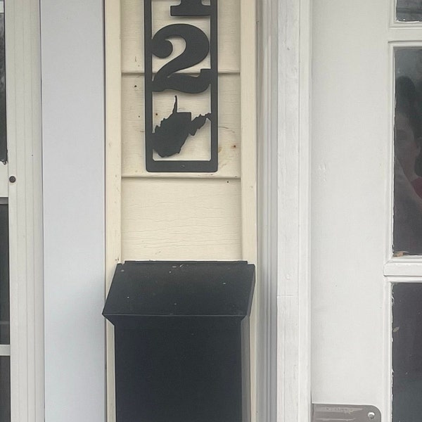 Vertical or Horizontal Metal Address Sign | Outdoor Address Sign ...