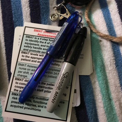 Sharpie and Pen Keychain Badge Reel Sharpie Badge Reel Pen Keychain ...