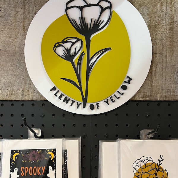 3D Round Logo Sign | Indoor Business Sign, Laser Cut PVC - Etsy