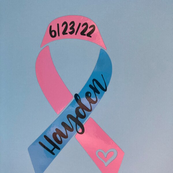 Custom Name Pregnancy and Infant Loss Ribbon. Infant Loss Awareness ...
