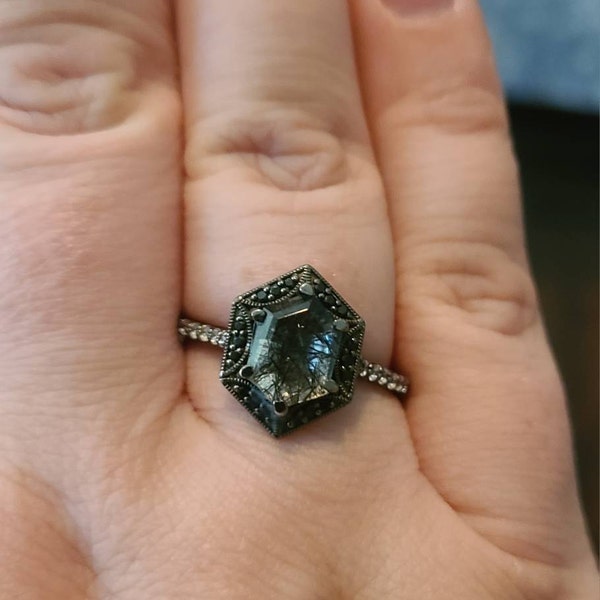 2.55cts Alexandrite Gemstone Engagement Ring, Alex Stone Ring, Bridal ...