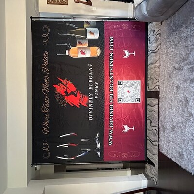 Full Color Trade Show Polyester Custom Tablecloth for Event, Craft Fair ...