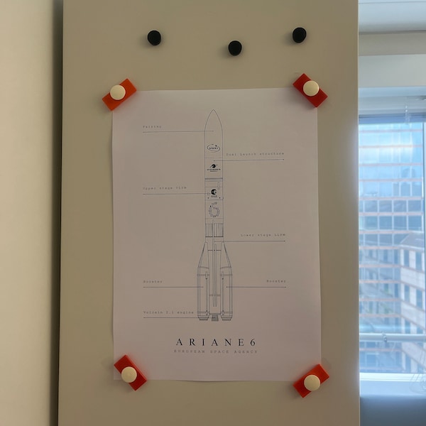 NASA and Spacx Blueprint Poster, Set of 6, Minimalist Space Wall Art ...