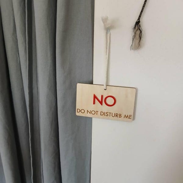 Do Not Disturb Yep Nope Sign Work Wood and 3d Acrylic Letters Door ...
