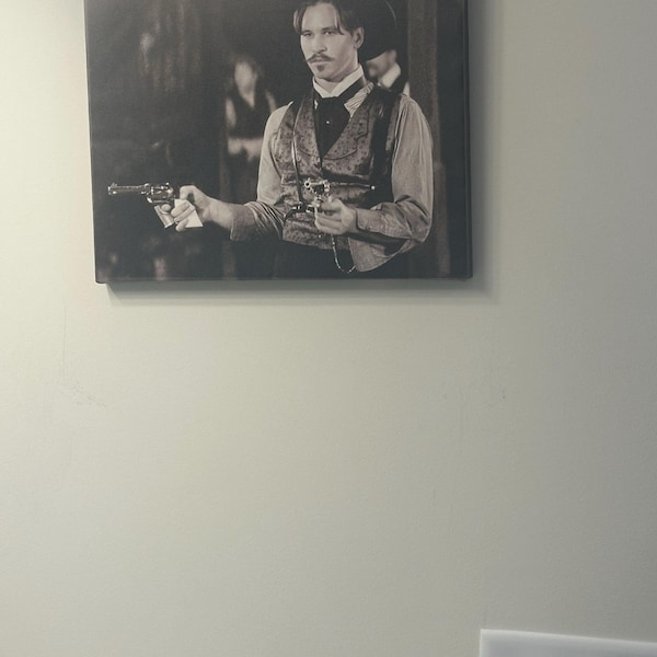 Doc Holliday Val Kilmer Famous Gunfighter Original Painting Tombstone ...