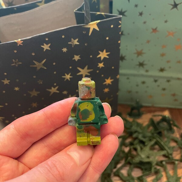 Army Figure Shaped Crayons, Camo Birthday Party Favor, Gifts for Kids ...