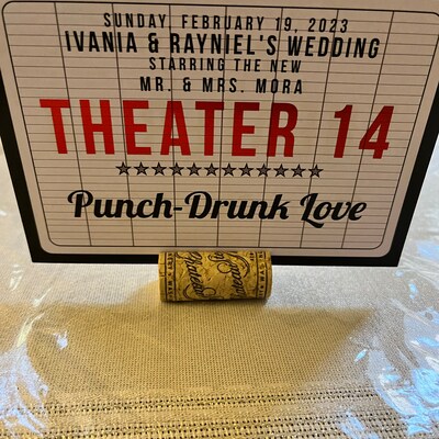 50 Flat Movie / Cinema / Film Themed Table Place Cards - Etsy
