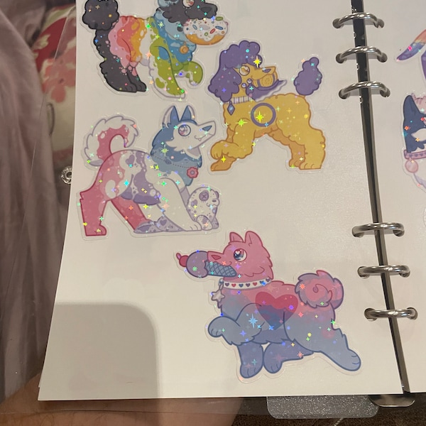Biromantic Pride Stickers! - Shark, Dog, Cat, Dinosaur Designs ...