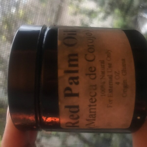 Red Palm Oil - Manteca De Corojo - 4 OZ - From Ghana - 100% Natural ...