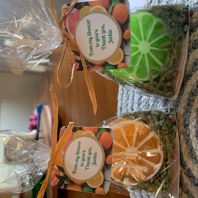 Citrus Luffa Soaps Party Favors Set of 15, 30, 40, 45, 50, 55, 60, or ...