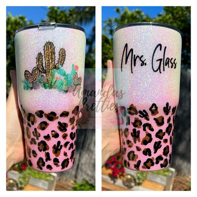 Leopard Print Cactus PNG Design With Hearts Trendy Cacti - Etsy