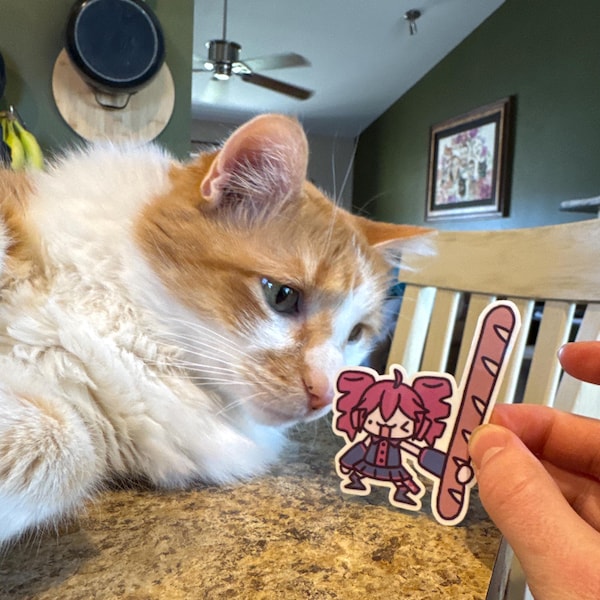 Big Leek Miku and Big Baguette Teto Vinyl Sticker | Original Creator ...