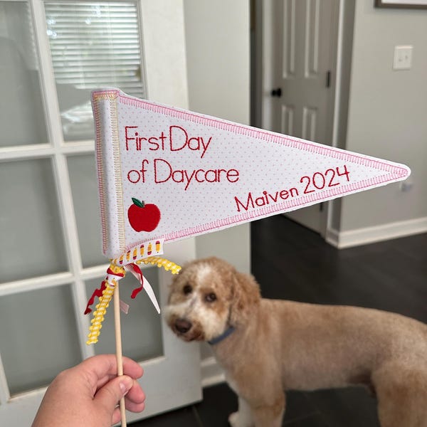 Back to School Flag Back to School Pennant Grandmillennial Back to ...