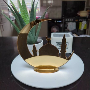 Acrylic Blank Muslim Masjid Mosque Temple Plaque & Stand/ Ramadan ...