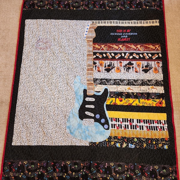 Quilt Pattern - Guitar Applique Quilt, "rock On" (57" X 50") - Etsy