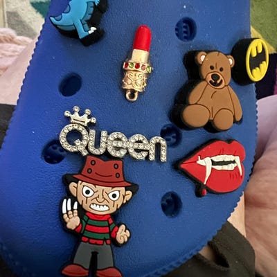 90's Theme Croc Charms, 80's Shoe Charms, Lit Charms, Golden Charms ...