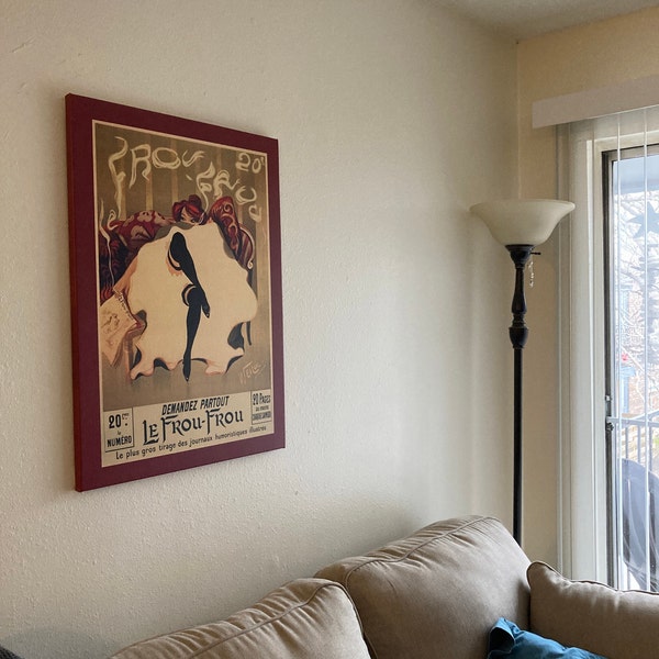 Cabaret French Vintage Advertising Frou Frou Magazine Cover (1900 ...