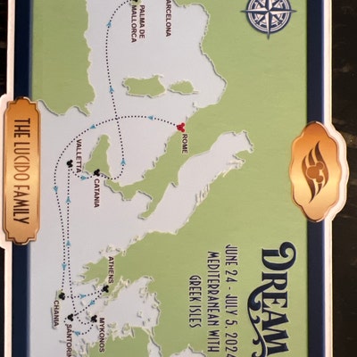 Our 1st Disney Cruise Ship Name Tag Family Magnet Personalized Disney ...