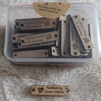 20*60mm White Organic Cotton Foldover Labels - Custom Clothing Labels ...