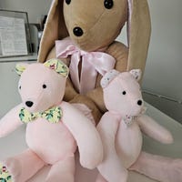 Bunny Sewing Pattern Fluffy Bunny Pattern Keepsake Rabbit Sewing ...