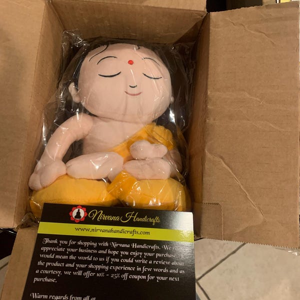 Mantra Singing Little Buddha Plush, Stuffed Buddha Toy - Etsy