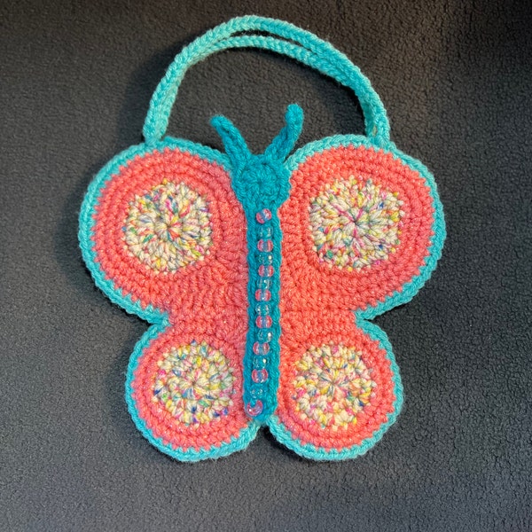 Crochet Bag Pattern Butterfly Purse Bag INSTANT DOWNLOAD PDF, Girls ...