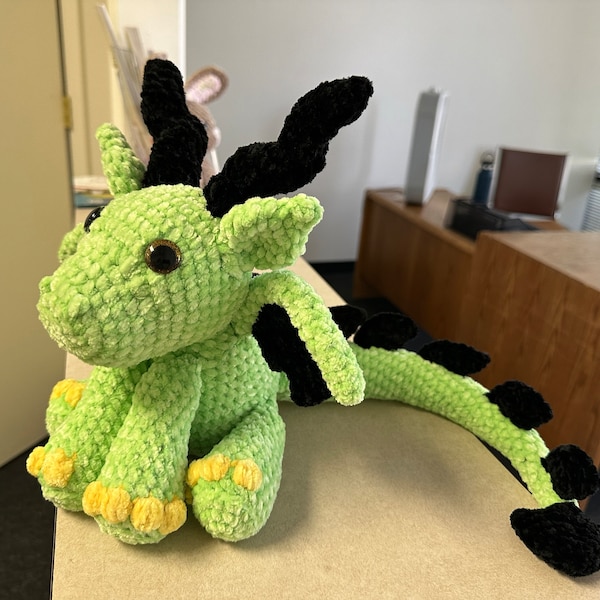 Baby Snuggle Dragon Crochet Pattern PDF, Crochet Dragon PATTERN ...