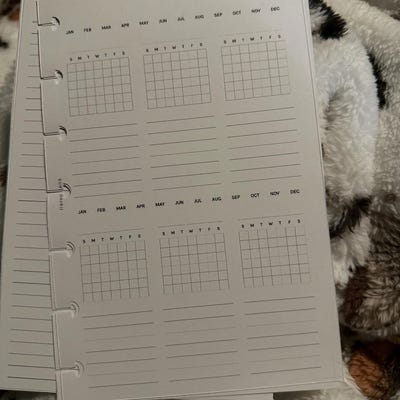 Undated Monthly Planner A4, US Letter Size Printable Planner Horizontal ...