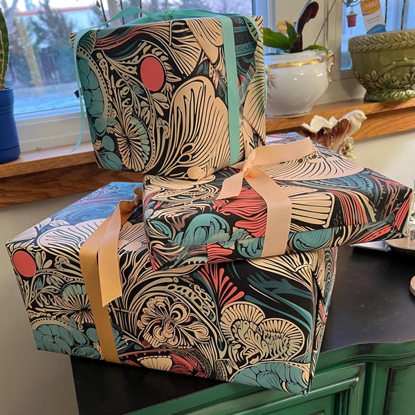 Luxury Timber Gift Wrapping Paper Christmas Birthday | Elegant Luxury ...